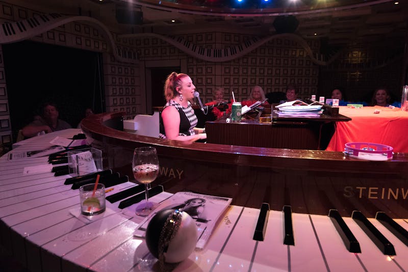 Piano Bar on Carnival Cruise Line