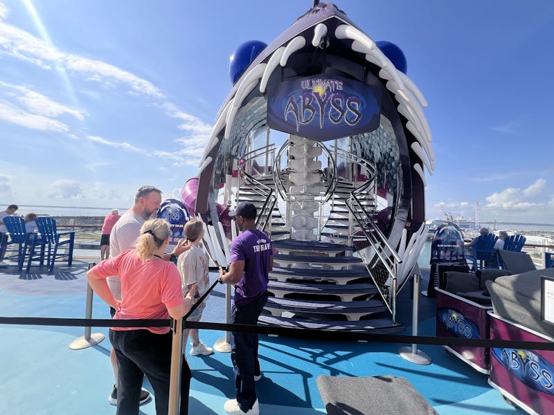 What is the Ultimate Abyss Slide on Royal Caribbean Cruises?