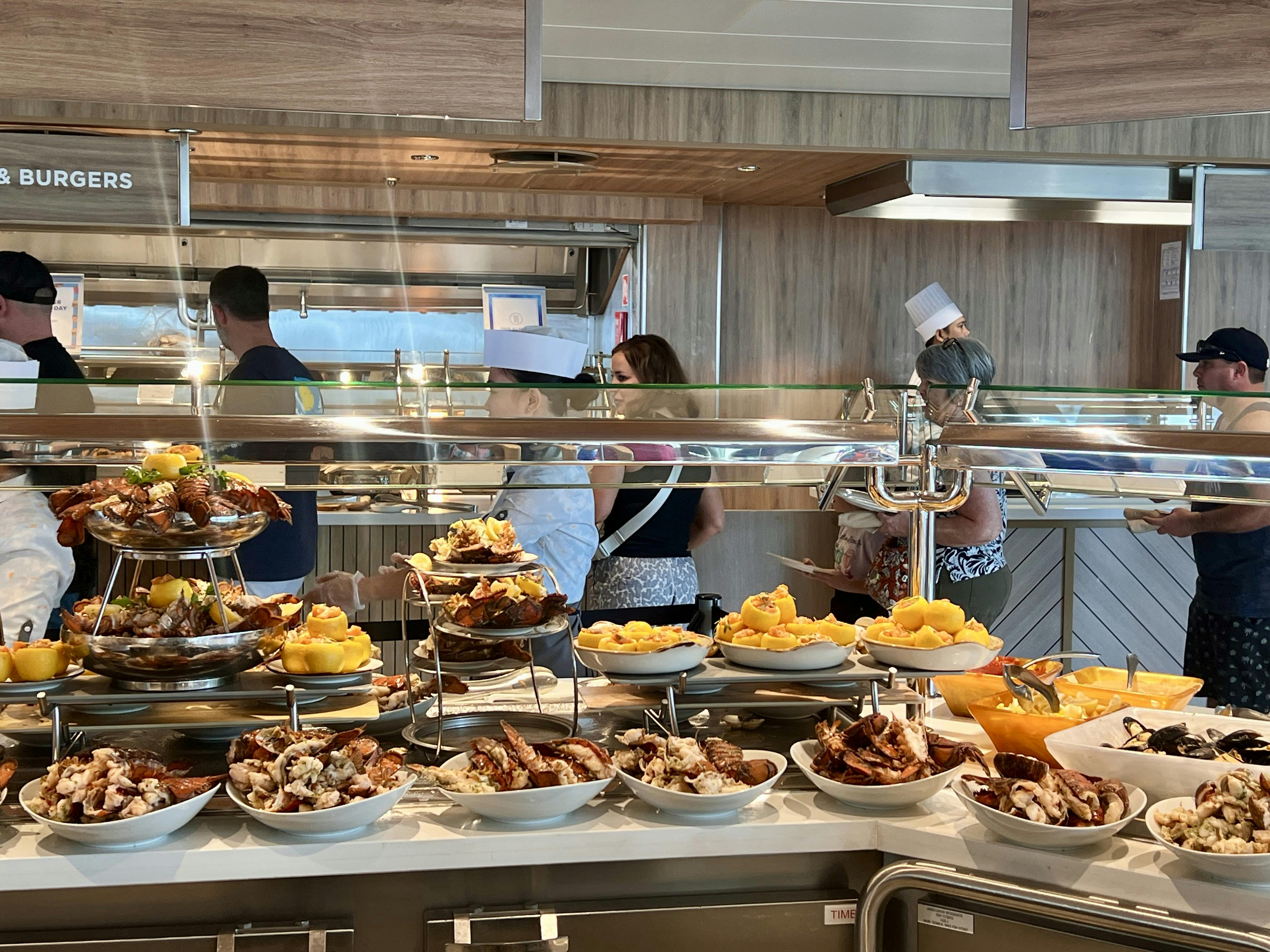 Lobster Buffet on Embarkation Day on Utopia of the Seas