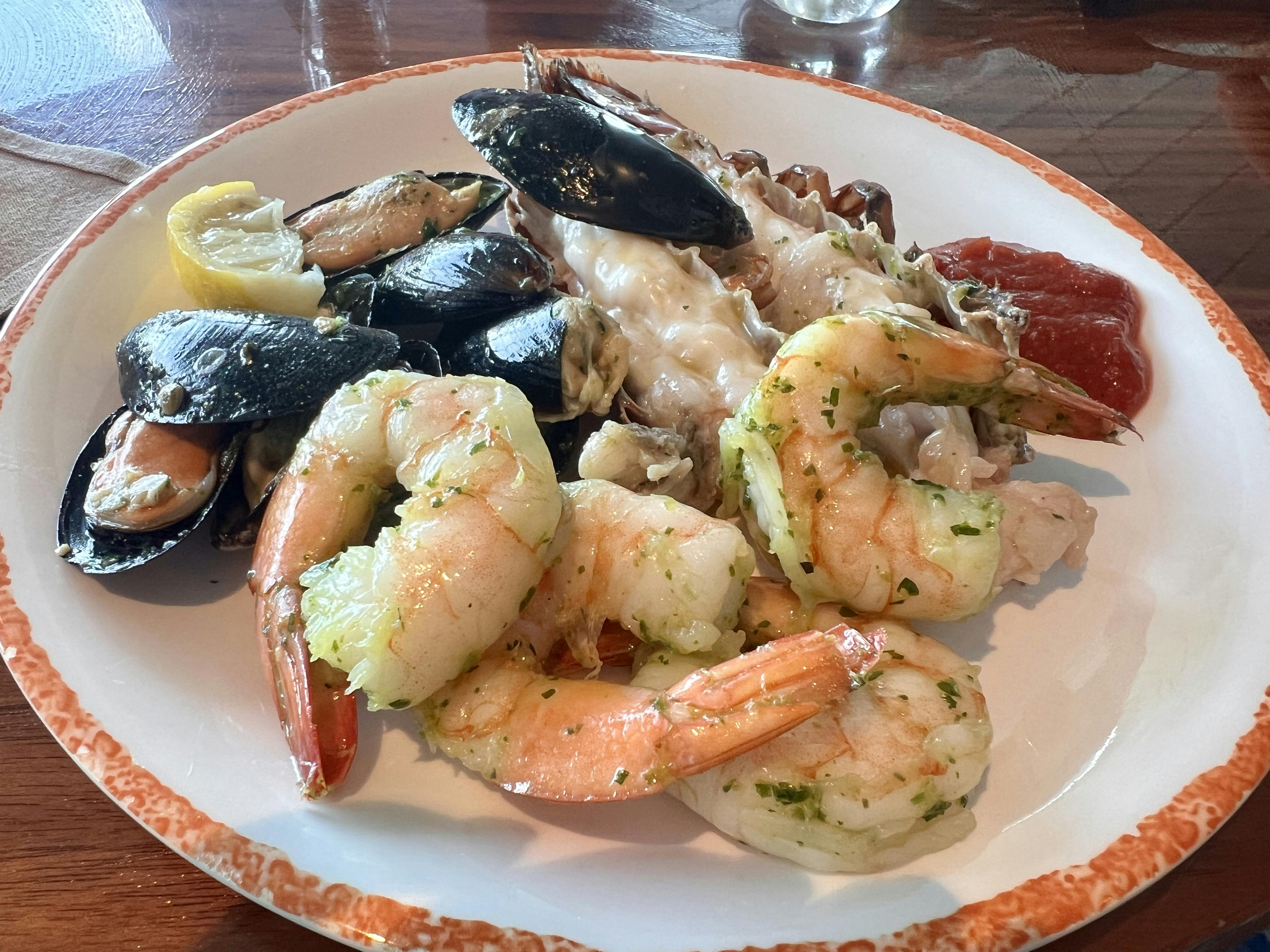 Lobster Buffet on Embarkation Day on Utopia of the Seas