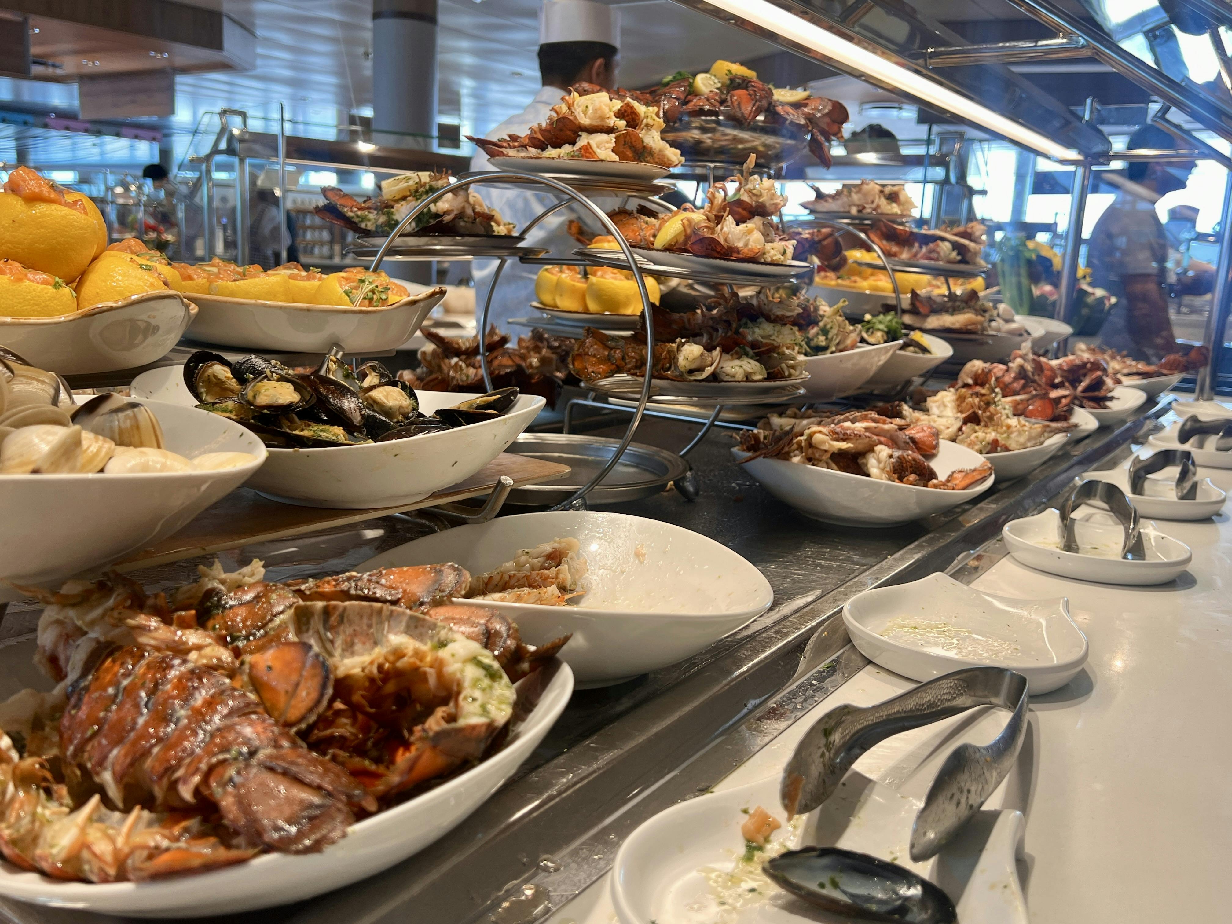 Lobster Buffet on Embarkation Day on Utopia of the Seas