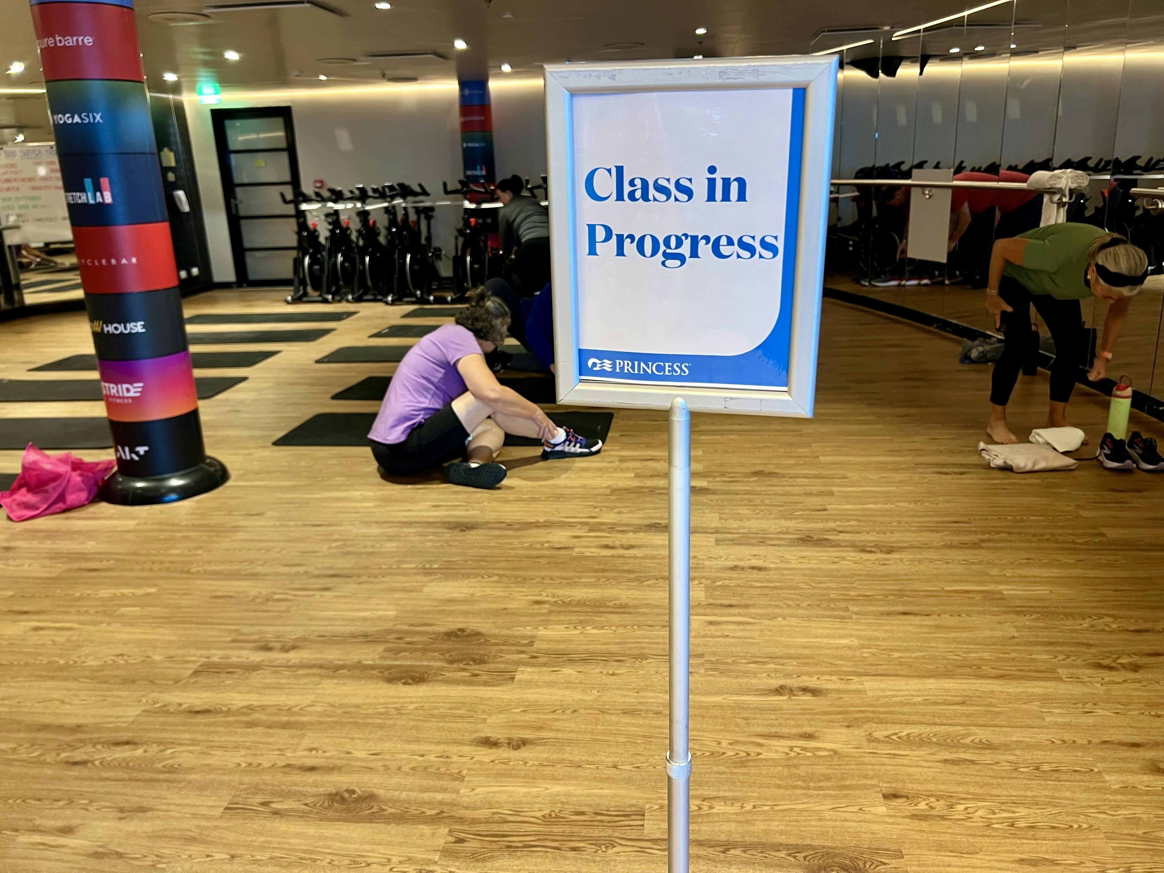 Fitness Classes on a Cruise