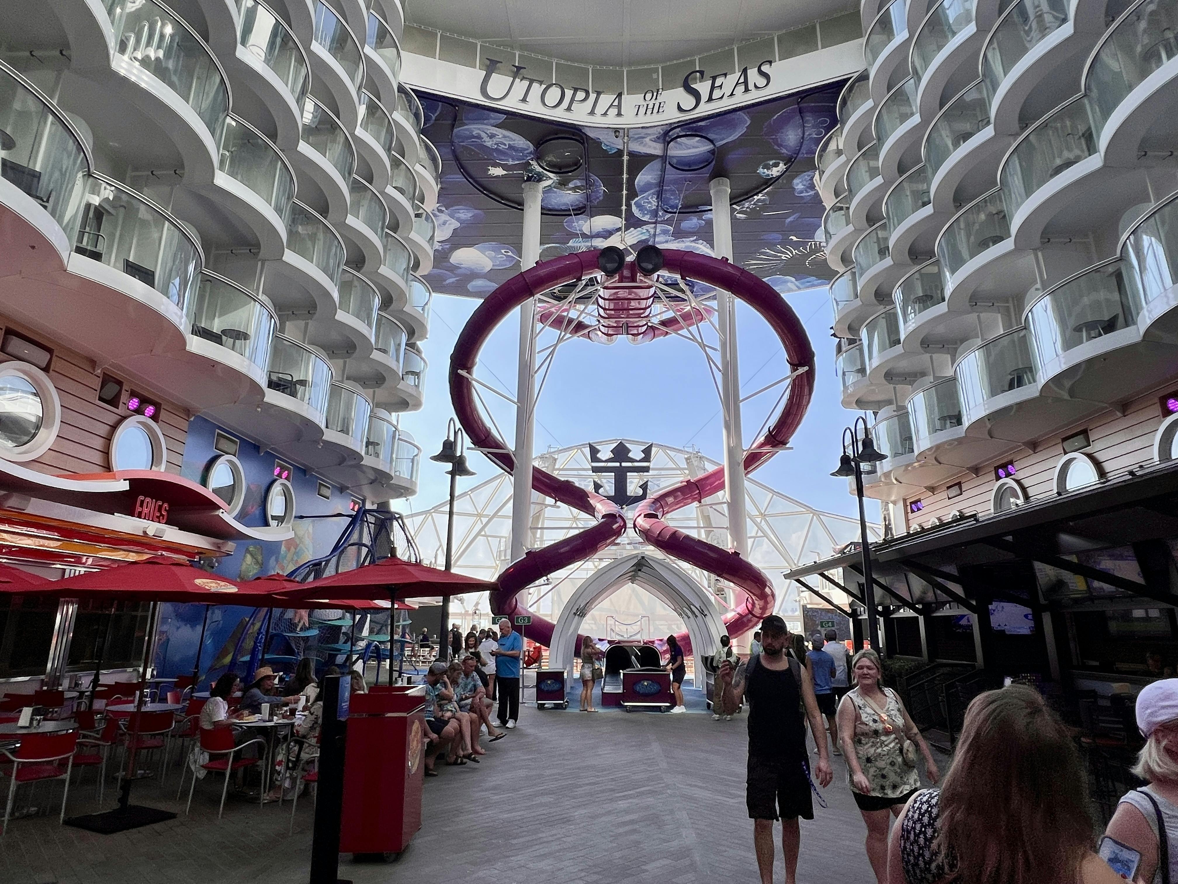 What is the Ultimate Abyss Slide on Royal Caribbean Cruises?