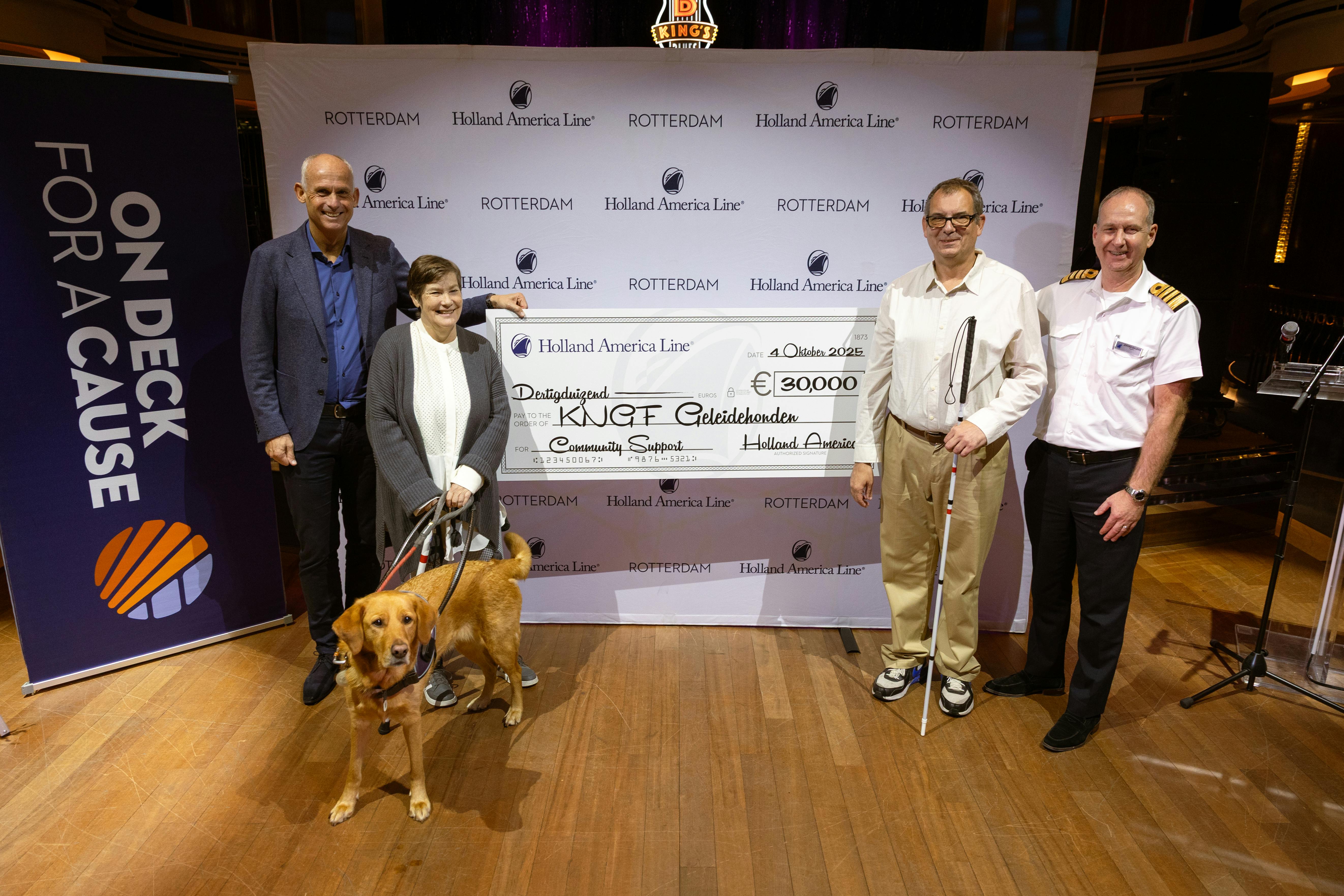 Holland America Line Honors Guide Dog with Donation