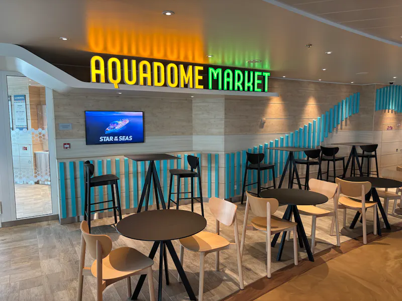 Legend of the Seas' AquaDome Market New Stalls
