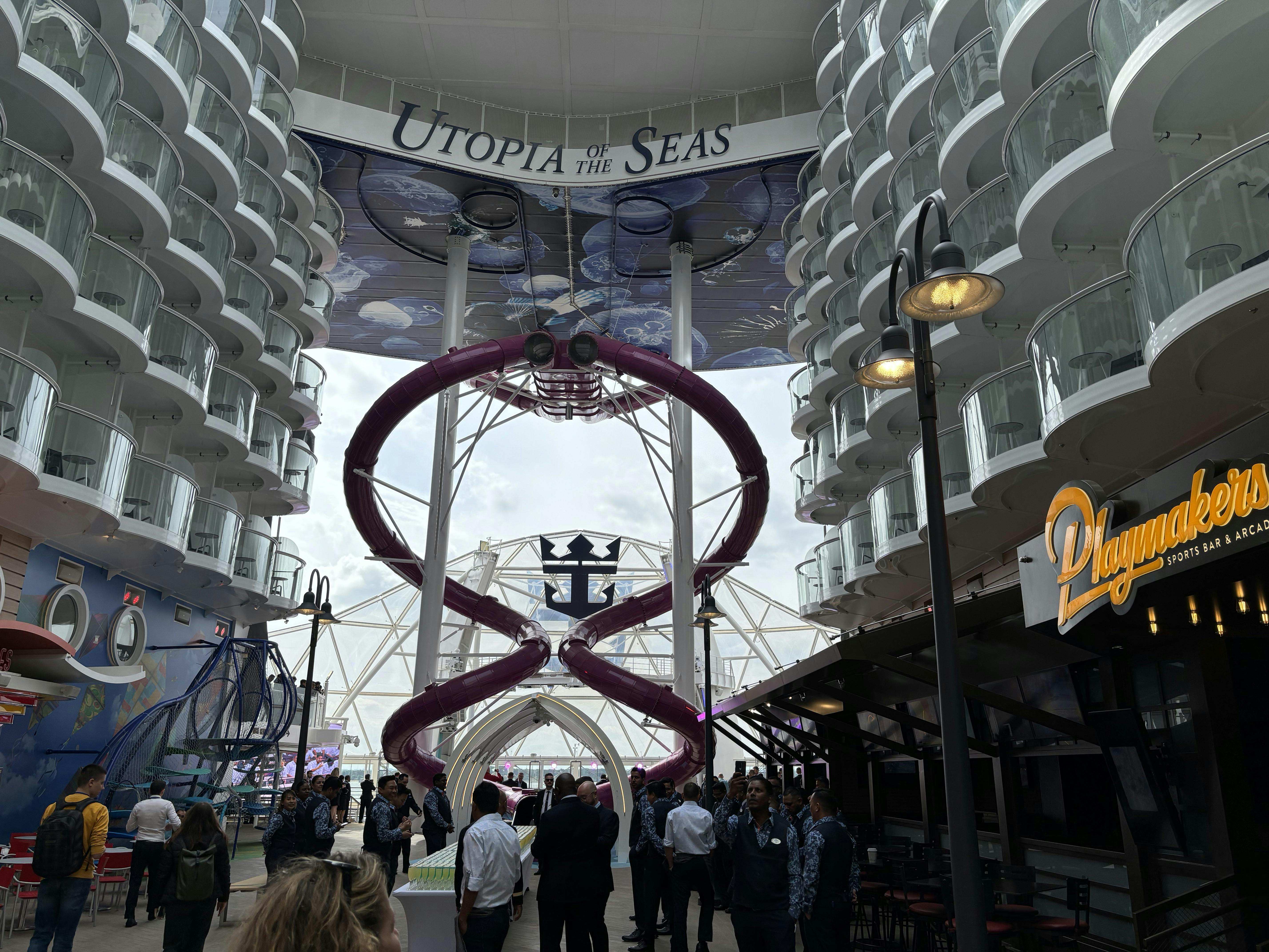 What is the Ultimate Abyss Slide on Royal Caribbean Cruises?