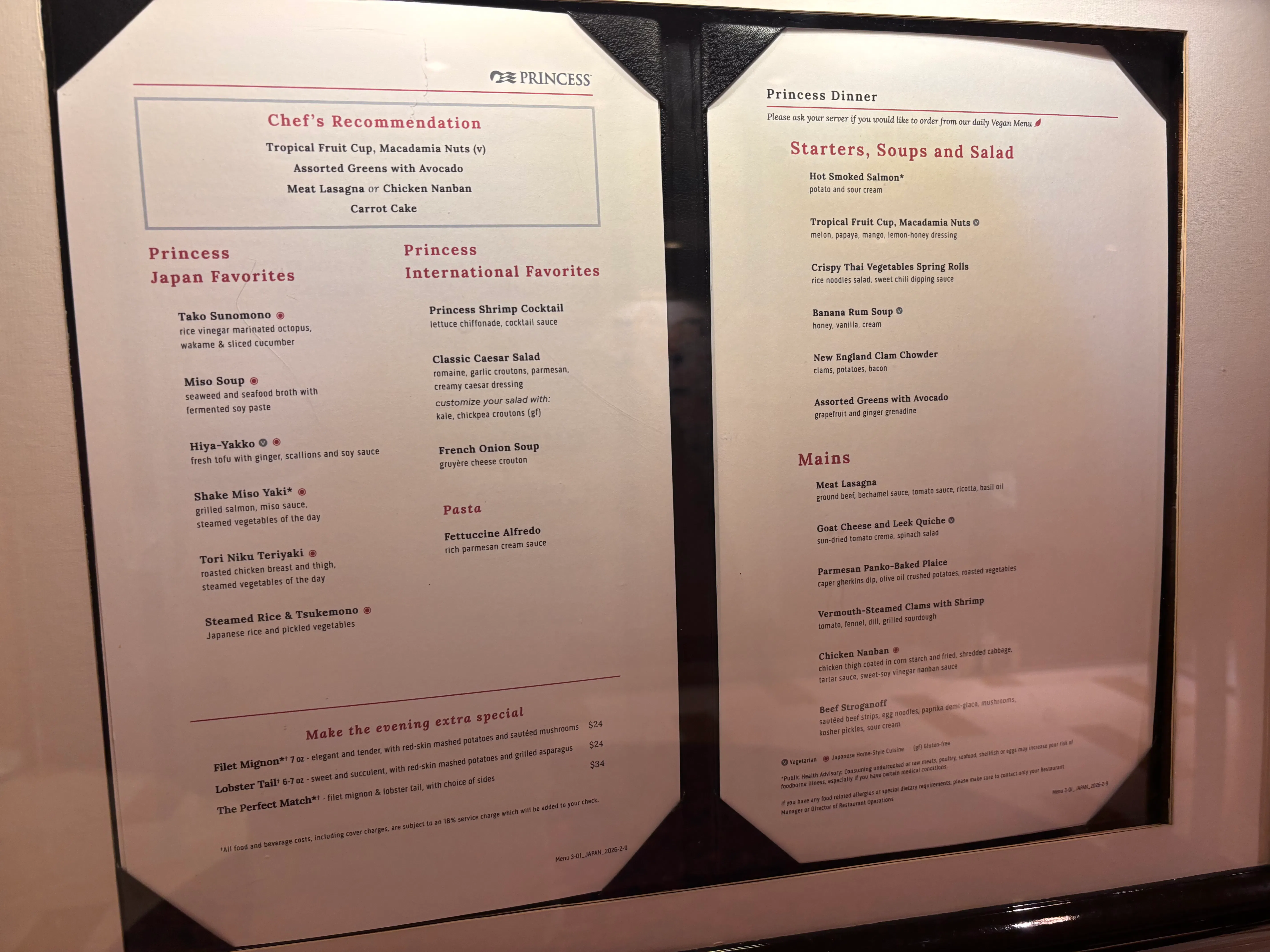 Diamond Princess Dining & Food | Editor's Review