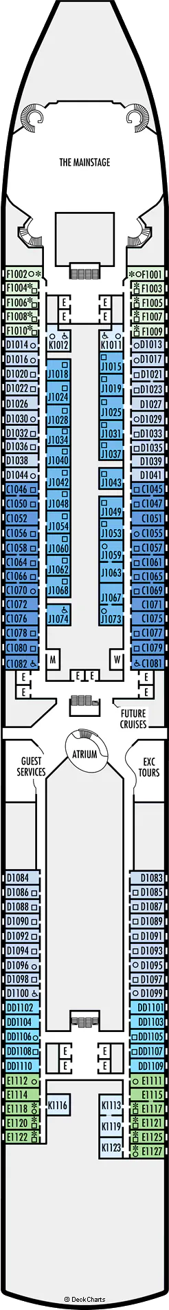 Holland America Oosterdam Deck Plans on Cruise Critic