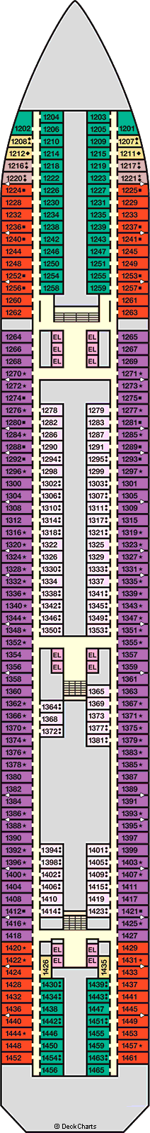 Carnival Freedom Deck Plans on Cruise Critic