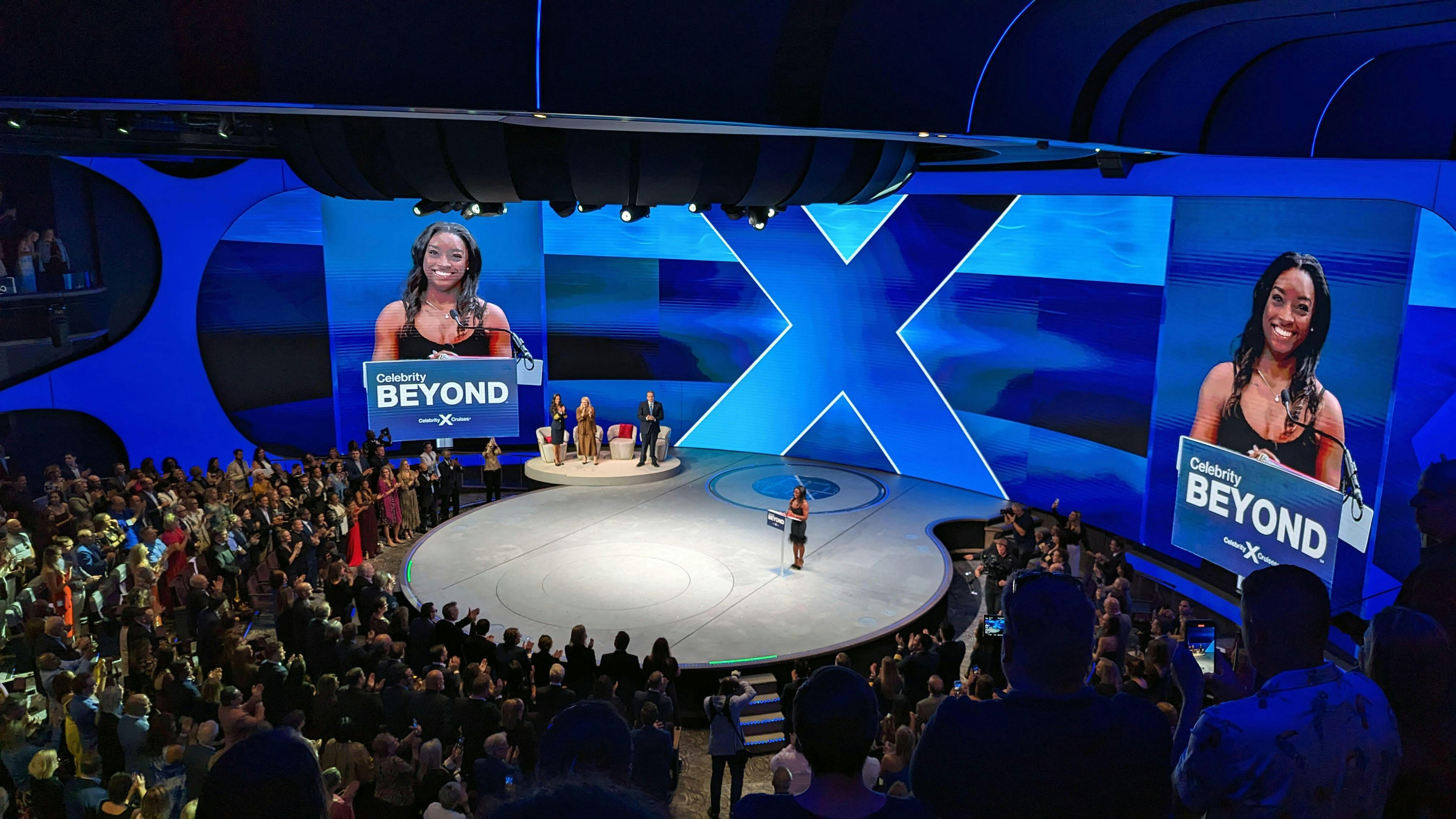 Gymnast Simone Biles Christens Celebrity Beyond