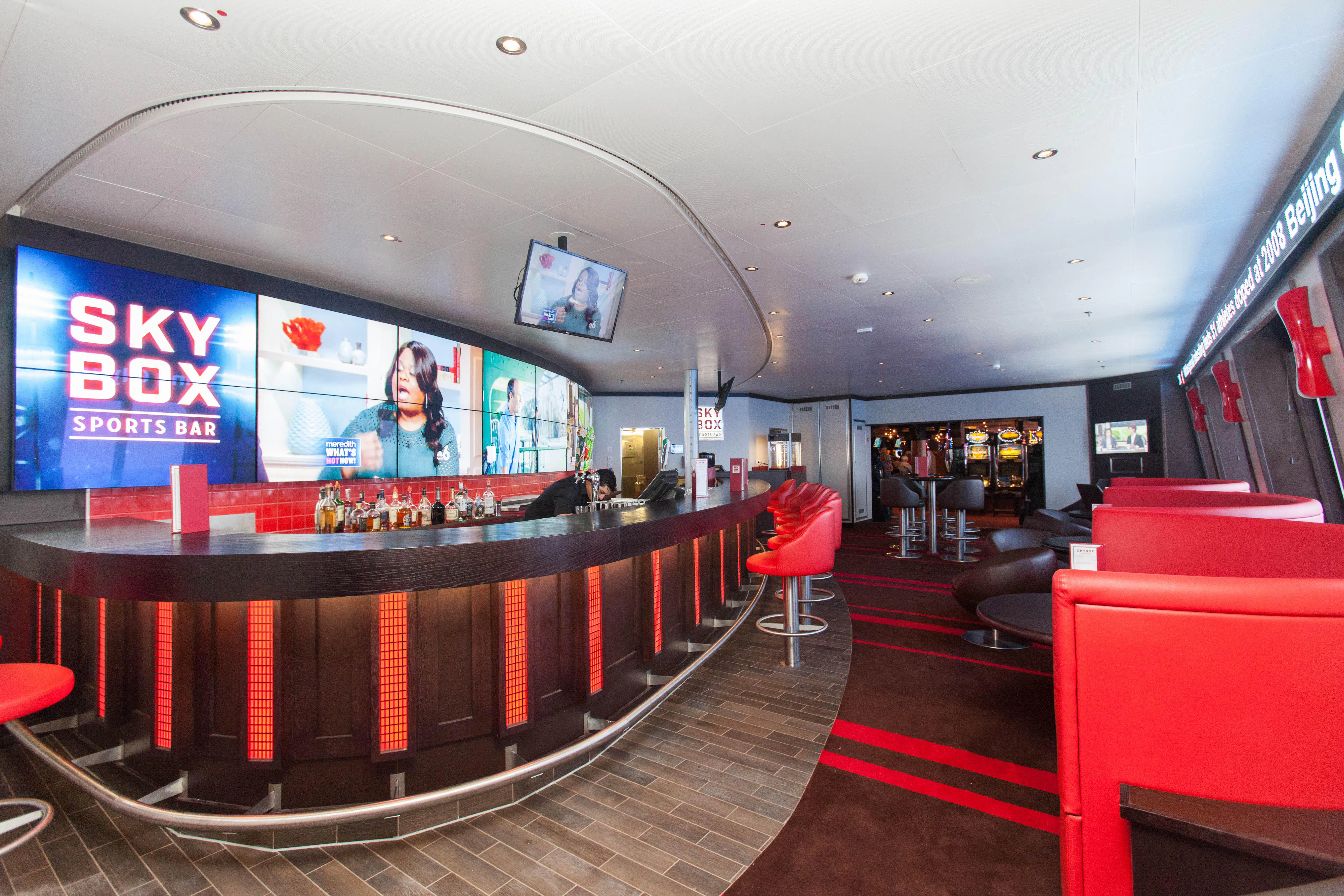 SkyBox Sports Bar on Carnival Cruise Line