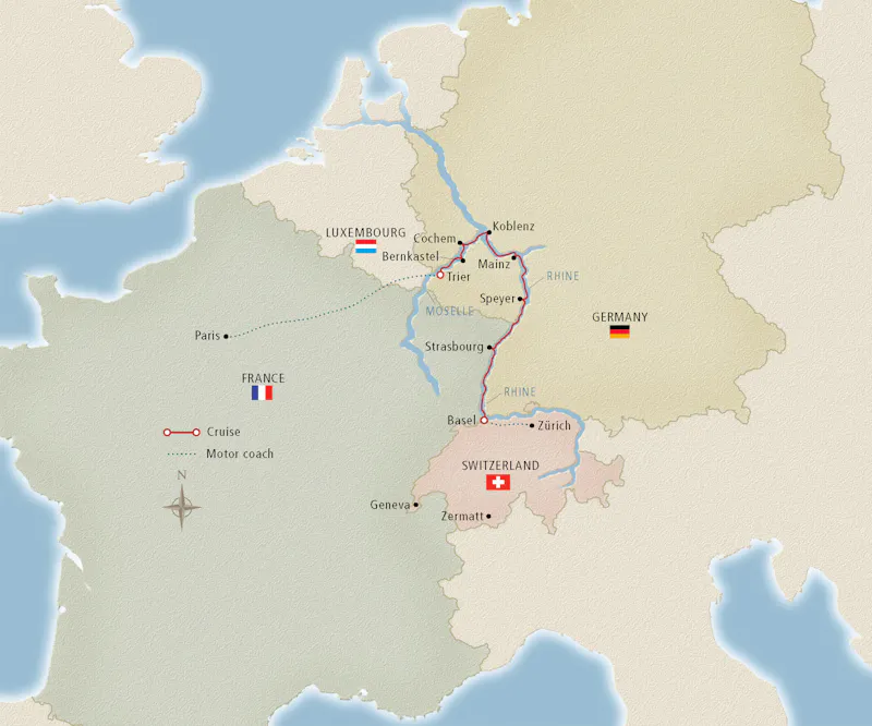 Map Cochem Trier Old Map Of Archbishopric Of Trier By Visscher, 1690: