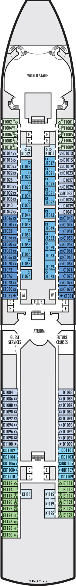 Holland America Eurodam Deck Plans on Cruise Critic