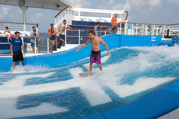 Surfing on a Cruise Ship: We Try the FlowRider on Royal Caribbean