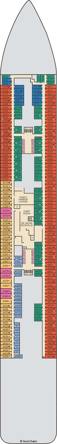 Carnival Celebration Deck Plans: Ship Layout, Staterooms & Map - Cruise ...
