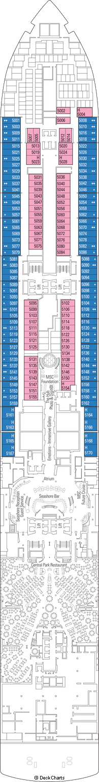 MSC Seascape Deck Plans: Ship Layout, Staterooms & Map - Cruise Critic