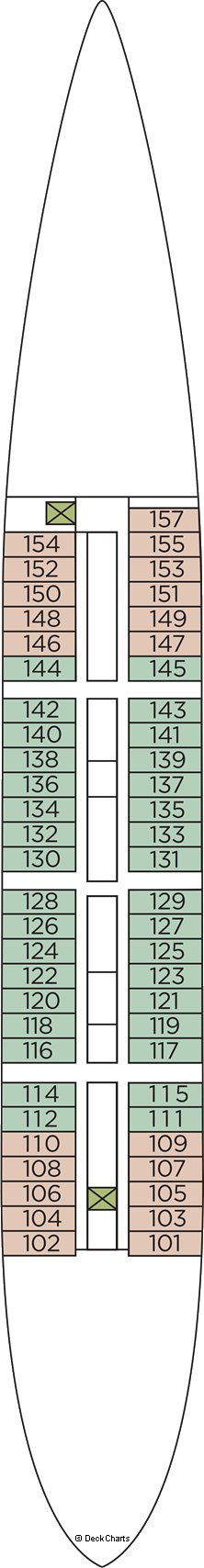 Windstar Wind Surf Deck Plans: Ship Layout, Staterooms & Map - Cruise ...