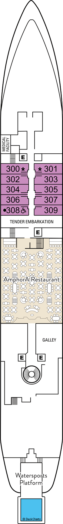 Windstar Star Breeze Deck Plans: Ship Layout, Staterooms & Map - Cruise ...