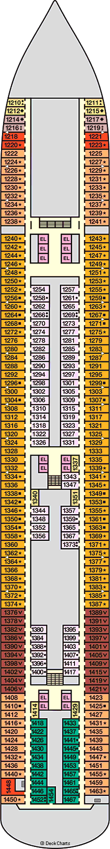 Carnival Magic Deck Plans: Ship Layout, Staterooms & Map - Cruise Critic