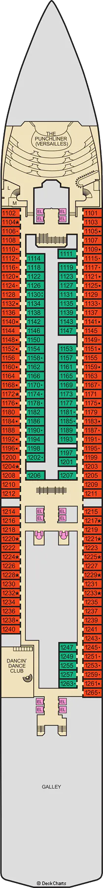 Carnival Spirit Deck Plans
