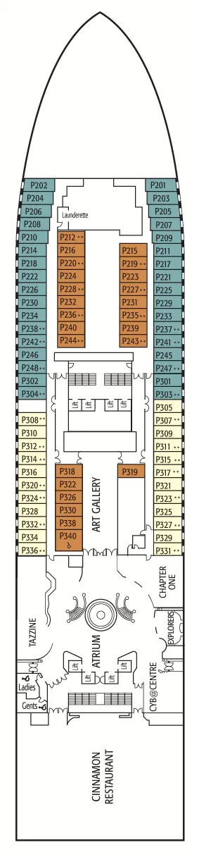 Ventura Deck Plans: Ship Layout, Staterooms & Map - Cruise Critic