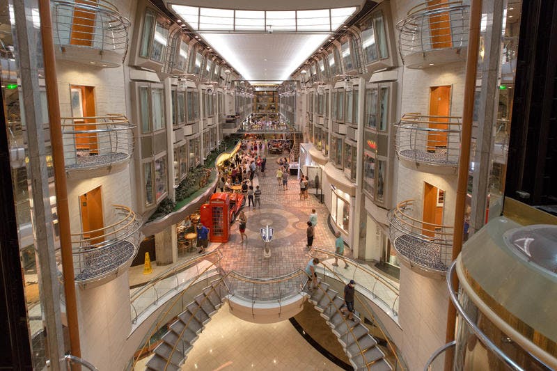 Royal Promenade on Royal Caribbean Voyager of the Seas Cruise Ship ...