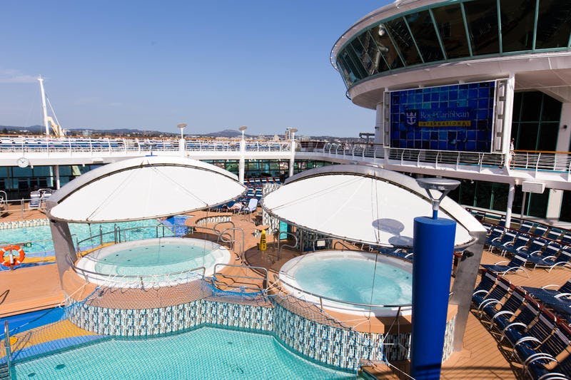 Main Swimming Pools on Royal Caribbean Explorer of the Seas Ship ...