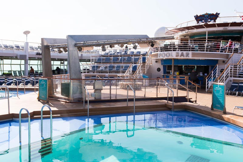 Main Swimming Pools on Royal Caribbean Explorer of the Seas Ship ...