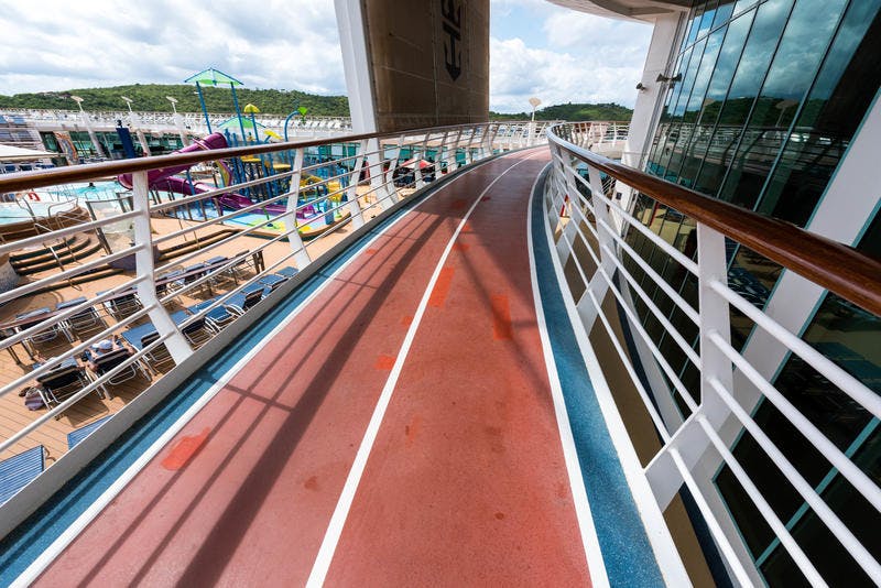 Jogging Track on Royal Caribbean Adventure of the Seas Cruise Ship ...