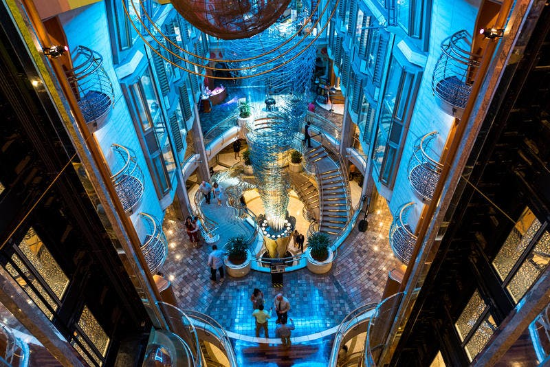 Royal Promenade on Royal Caribbean Adventure of the Seas Cruise Ship ...