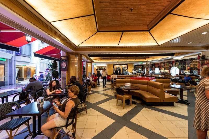 Cafe Promenade on Royal Caribbean Adventure of the Seas Cruise Ship ...