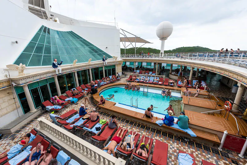 Solarium Pool on Royal Caribbean Adventure of the Seas Cruise Ship ...