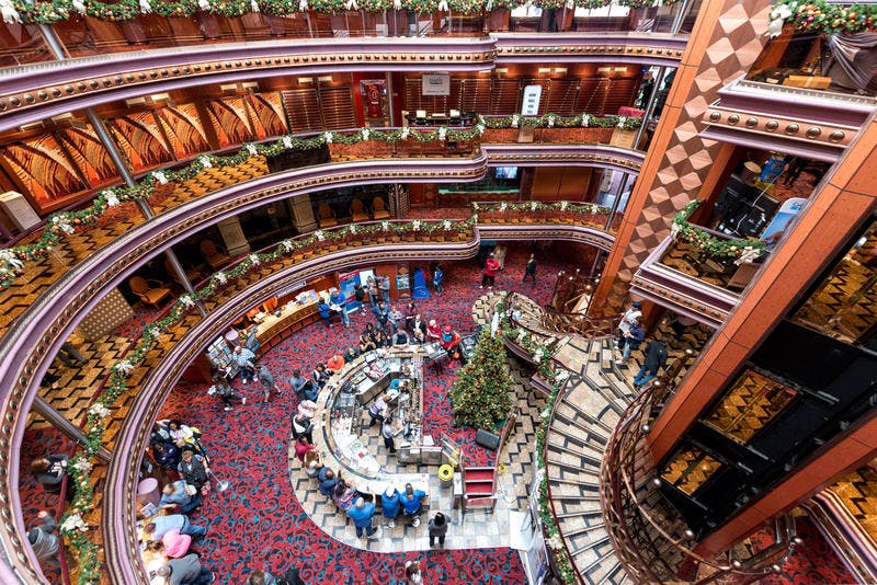 Atrium on Carnival Elation Cruise Ship - Cruise Critic