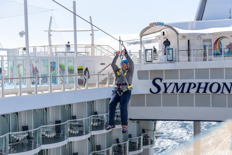 Zipline on Royal Caribbean Symphony of the Seas Cruise Ship - Cruise Critic