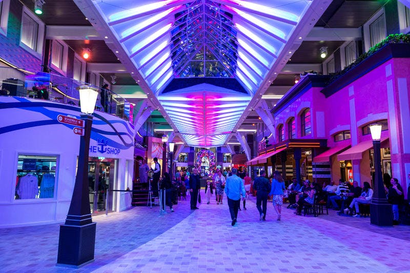 Royal Promenade on Royal Caribbean Symphony of the Seas Cruise Ship ...