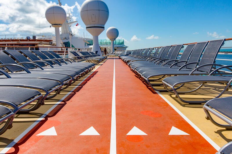 Jogging Track on Royal Caribbean Mariner of the Seas Cruise Ship ...