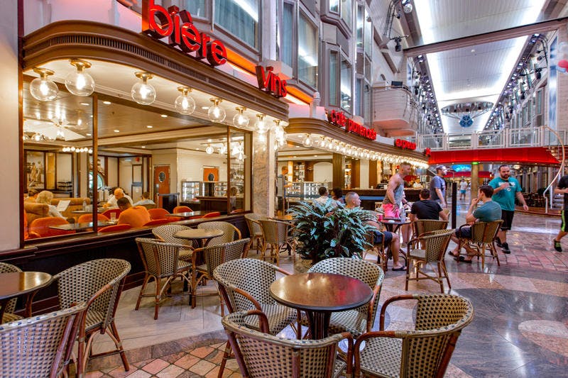 Cafe Promenade on Royal Caribbean Mariner of the Seas Cruise Ship ...