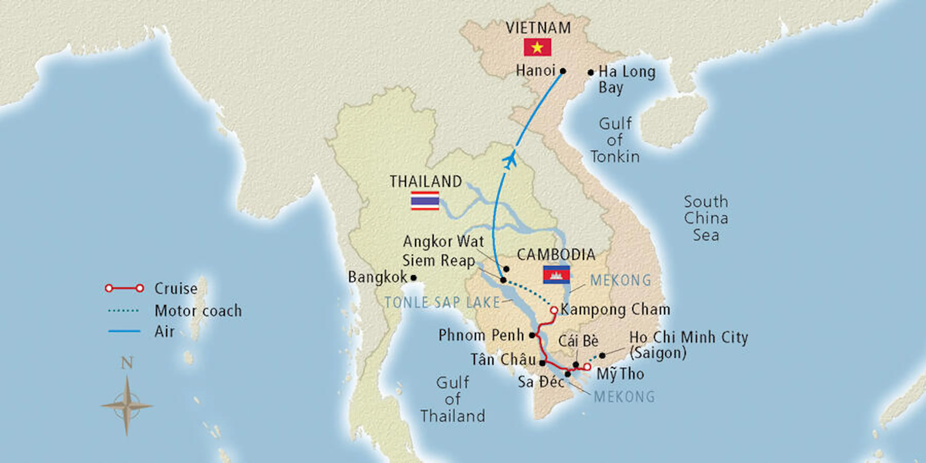 Mekong River Cruise Map mekong-river-cruise-map