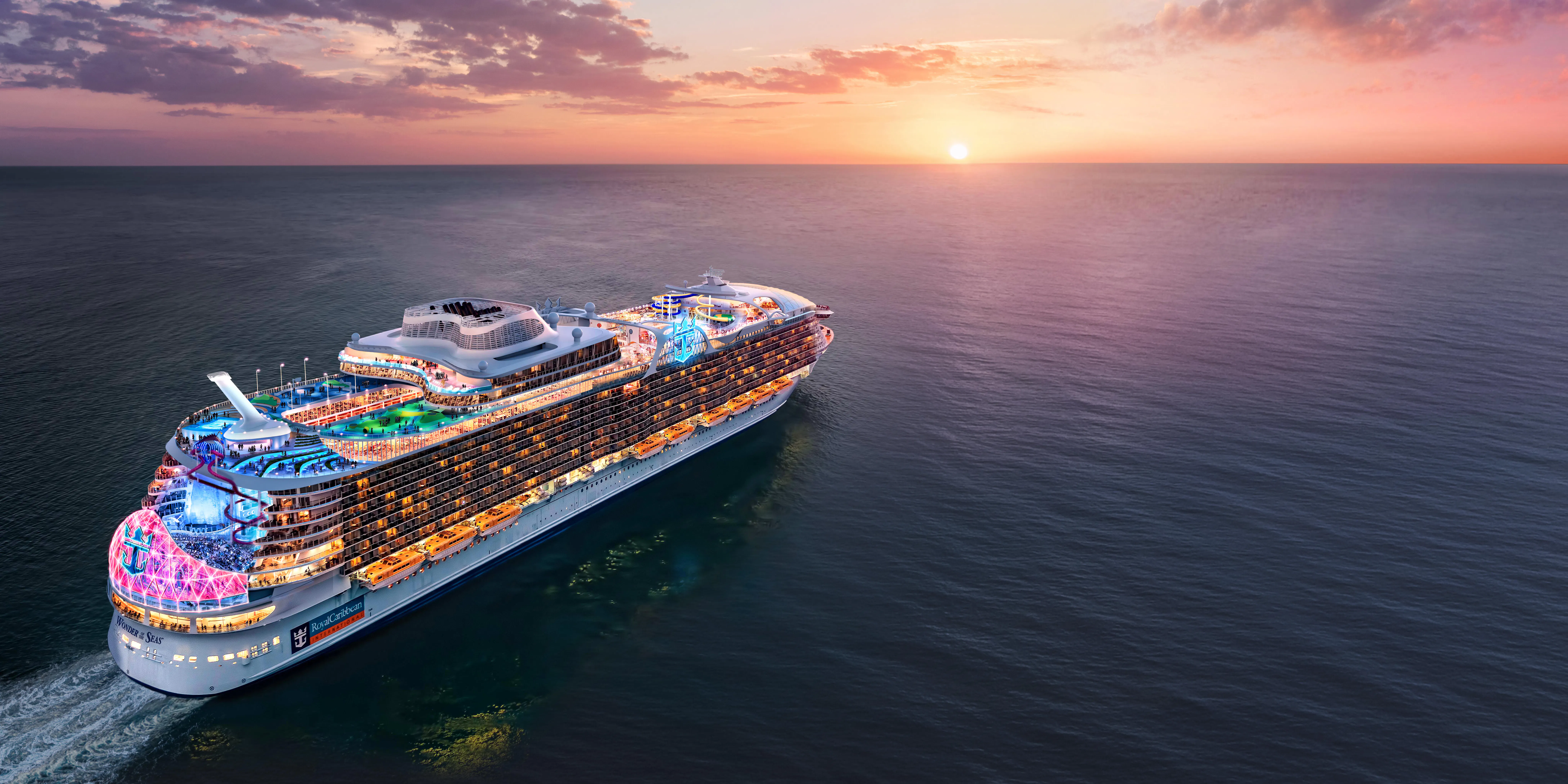 New! Royal Carribean - Wonder of the Seas - 5x larger than the Titanic ...