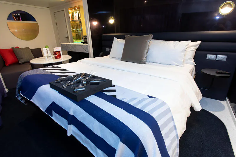 Cheeky Corner Suite on Virgin Voyages Scarlet Lady Cruise Ship - Cruise ...