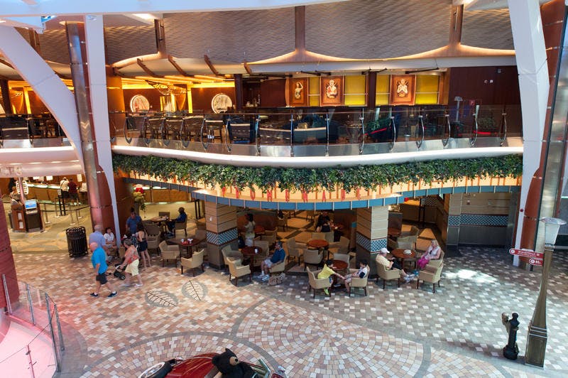 Cafe Promenade on Royal Caribbean Allure of the Seas Cruise Ship ...