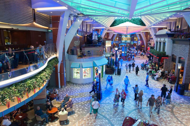 Royal Promenade on Royal Caribbean Allure of the Seas Cruise Ship ...