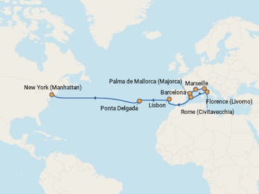 Cruises to Transatlantic 2025-2027