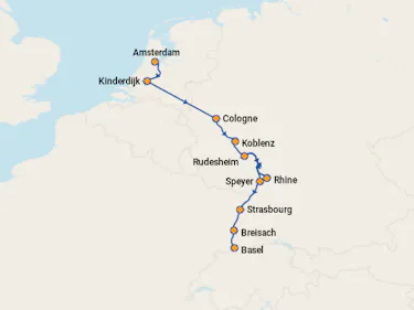 Best Cruises from Amsterdam to Basel 2026-2028