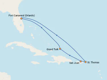 Best Carnival Cruises to Grand Turk 2026-2028