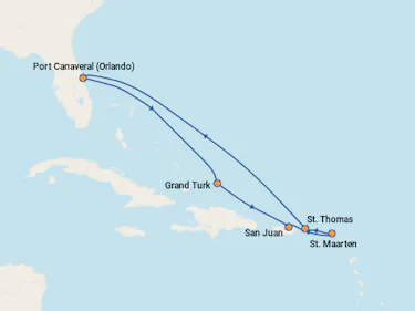 Best Carnival Cruises to Grand Turk 2026-2028