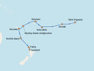 Best Cruises from Tahiti to Auckland 2026-2028