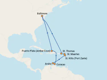 Best USVI Cruises to Baltimore 2026-2028