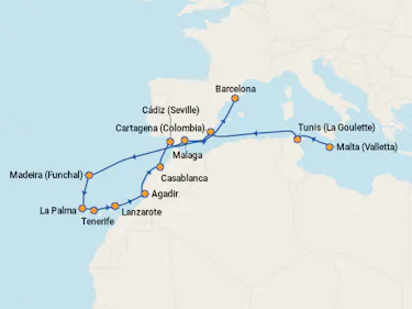 Cruises to Morocco 2025-2027