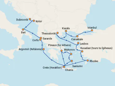 Best World Cruise Cruises to Argostoli (Kefalonia) 2026-2028